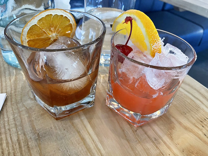 These aren't just cocktails; they're liquid vacation vibes in glasses. The cherry garnish isn't compensation—it's celebration.