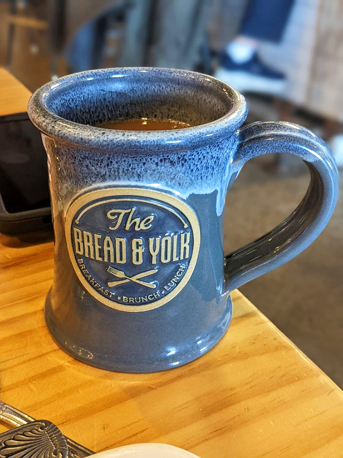 The official chalice of morning motivation. This handcrafted mug isn't just holding coffee&mdash;it's holding possibilities.