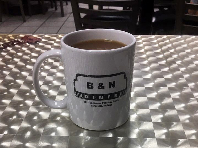 The coffee at B&N comes in mugs that mean business&mdash;no delicate handles or artisanal designs, just serious caffeine delivery.