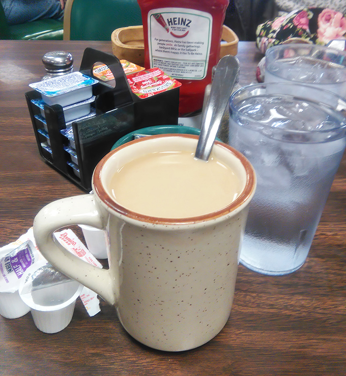The classic diner coffee mug &ndash; sturdy, unpretentious, and promising unlimited refills of liquid motivation to start your day.