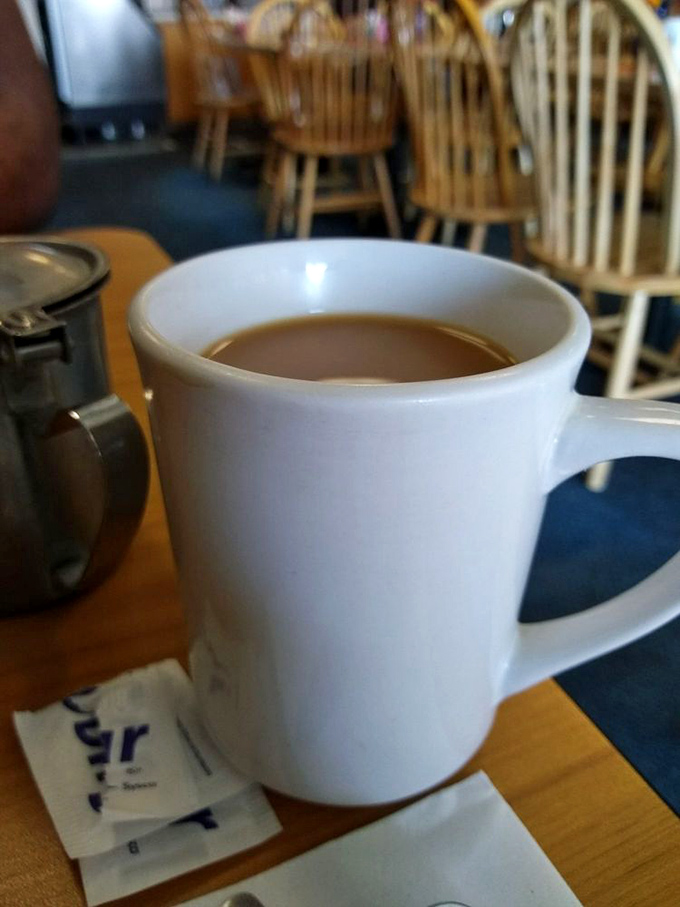 The humble diner mug&mdash;civilization's most perfect coffee delivery system. No fancy latte art needed when the coffee's this honest.