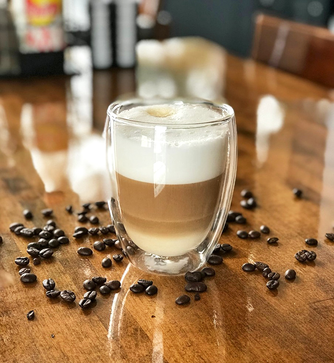 Coffee with layers like a good conversation &ndash; strong, sweet, and guaranteed to improve your outlook on absolutely everything. 