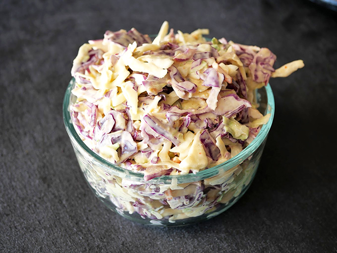 Coleslaw that actually deserves a place at the barbecue table&mdash;crisp, colorful, and not drowning in a pool of mayonnaise mediocrity. 
