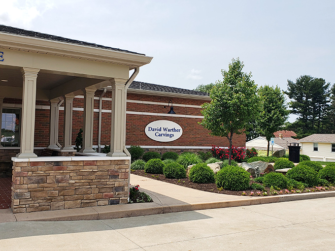 David Warther's intricate carvings deserve this beautiful showcase. His knife skills make most celebrity chefs look like they're working with plastic cutlery.