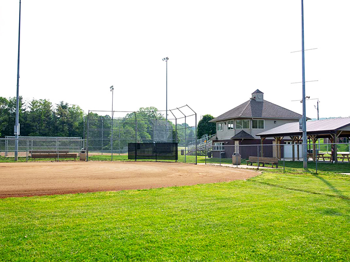 At Deer Run Park, America's favorite pastime gets the Amish Country treatment. The only performance enhancers here? Homemade pie from a nearby bakery.