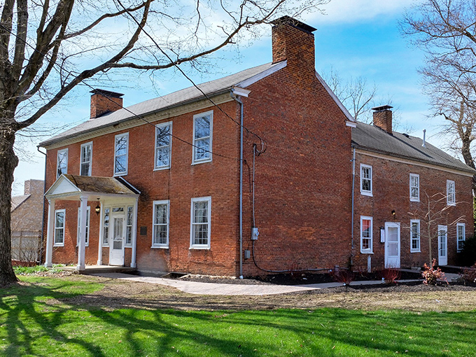 This historic brick building has witnessed more Delaware stories than any gossip column could hold, its windows framing nearly two centuries of local life.