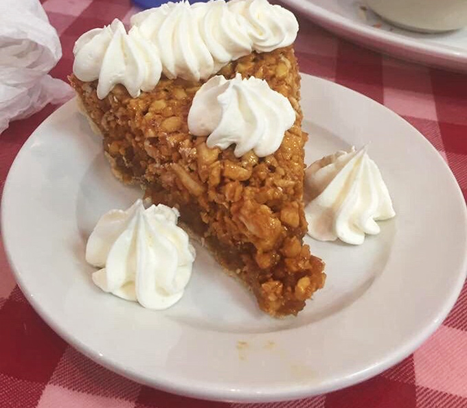 This isn't just peanut pie&mdash;it's Virginia's answer to pecan pie, topped with clouds of whipped cream that make every bite a celebration.
