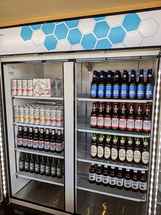 The beer fridge: where hoppy dreams come true. After all, barbecue without beer is like Batman without Robin&mdash;still good, but missing a sidekick.