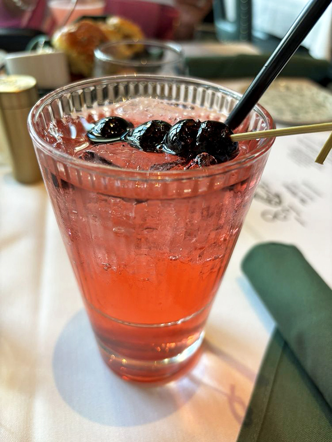 Wisconsin's cocktail game shines bright in this ruby-hued beauty &ndash; a Dirty Shirley that's both nostalgic throwback and sophisticated refreshment all in one glass.