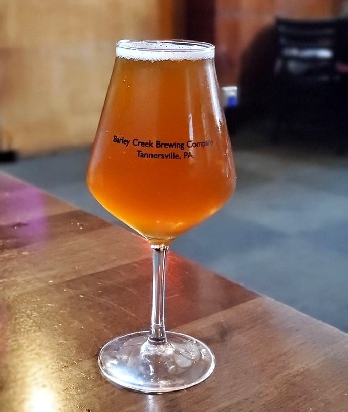 A perfectly poured craft beer that captures sunshine in a glass &ndash; the kind that makes you pause mid-conversation to say, "Wow, you have to try this."