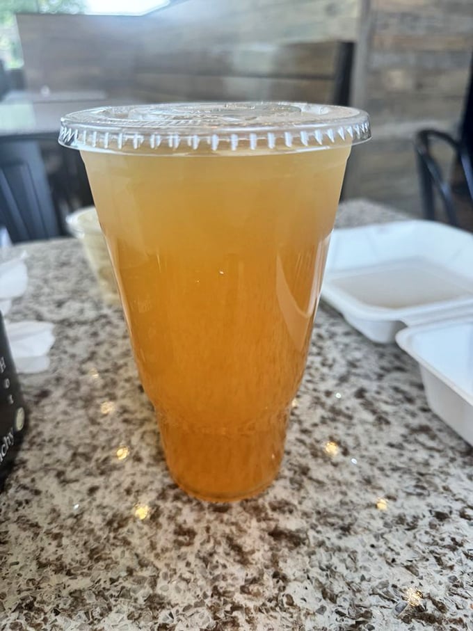 Sweet tea so perfectly amber it could be displayed in a museum. The South's answer to champagne, served in a practical cup.