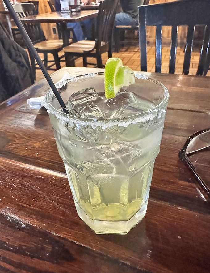 A salt-rimmed margarita with lime&mdash;the perfect coastal companion. Because nothing complements seafood quite like a properly made cocktail.