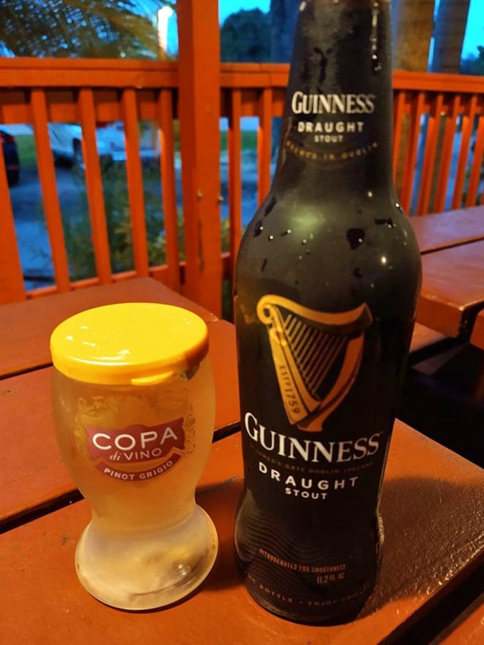 Sunset drinks on the porch&mdash;where Guinness meets Pinot Grigio and nobody judges. Florida evenings were made for this.