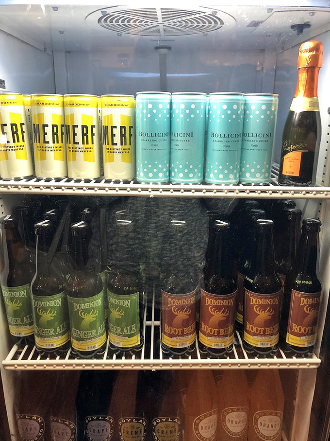 The drink cooler &ndash; where craft sodas and local brews stand at attention, ready to cool the fire of perfectly spiced barbecue.