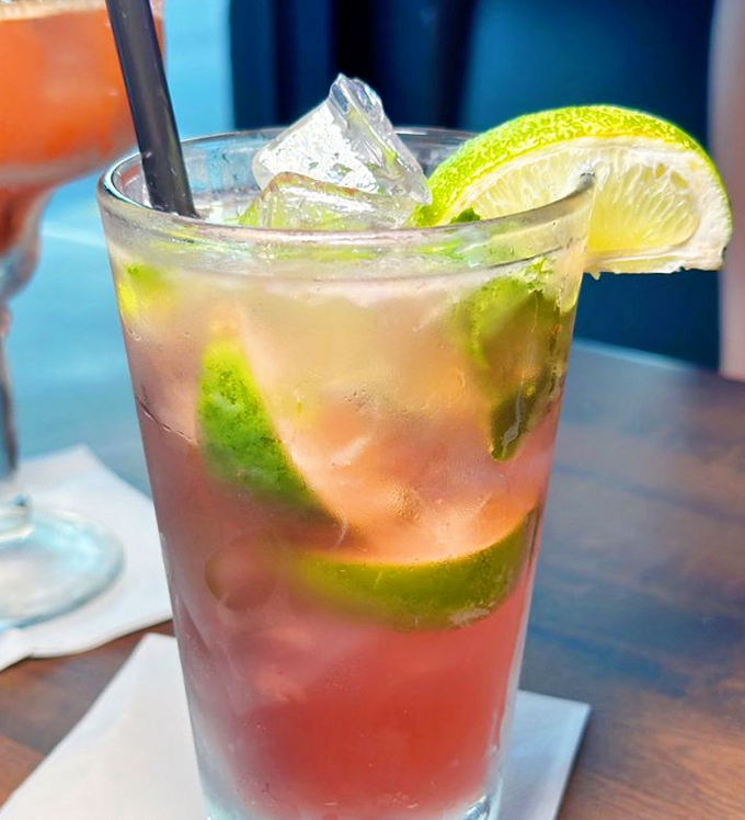 A cocktail that wears its Florida credentials proudly. Refreshing, colorful, and garnished with lime&mdash;it's sunshine in a glass, even on cloudy days.
