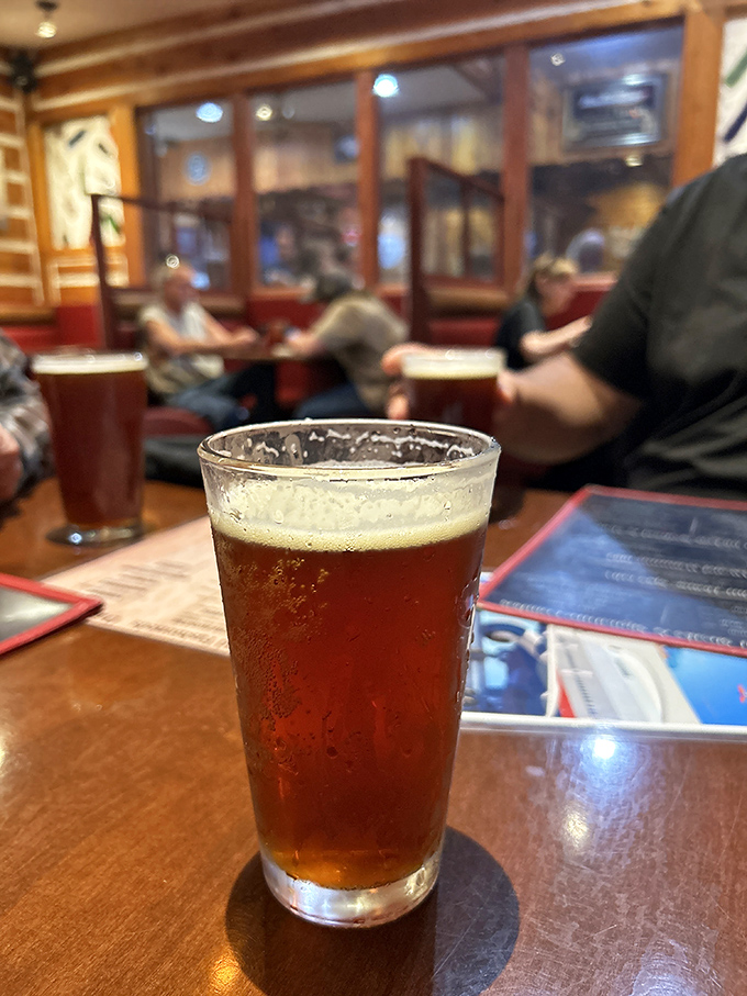 A perfectly poured amber brew awaits its destiny&mdash;to wash down smoky barbecue in the time-honored tradition of American dining.