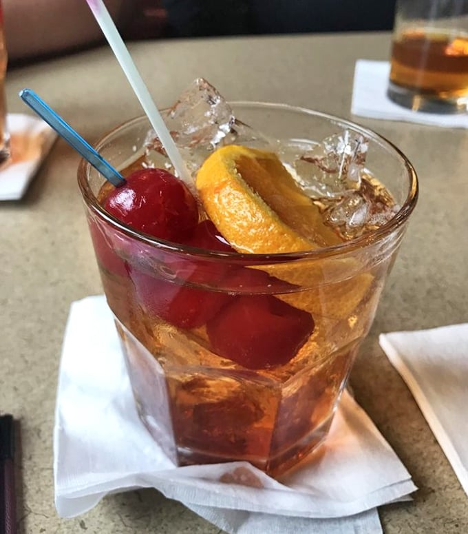 The classic Wisconsin Old Fashioned&mdash;where brandy, cherries, and orange meet in perfect harmony. This isn't a cocktail; it's a state tradition in a glass.