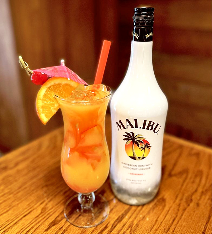 Tropical cocktails that transport you from Apopka to the Caribbean in one sip. Malibu not included in the airfare.