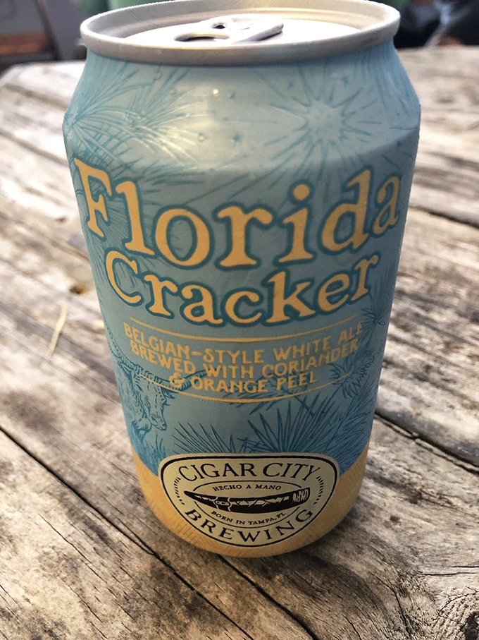 Nothing complements Florida seafood quite like a local brew. This Florida Cracker White Ale is basically sunshine in a can.