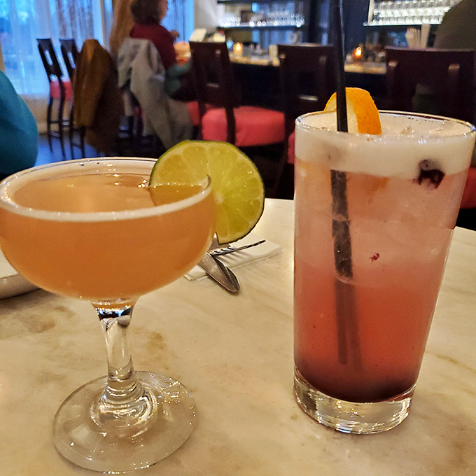 Cocktails that complement rather than compete with the food. Like finding the perfect dance partner for your taste buds.