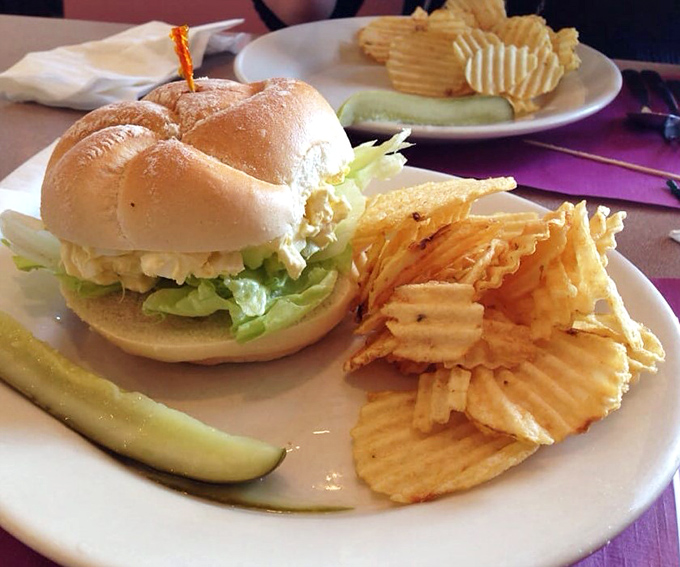 A sandwich that whispers rather than shouts, paired with ridged potato chips&mdash;the lunch combo that's sustained Pennsylvania workers since time immemorial.