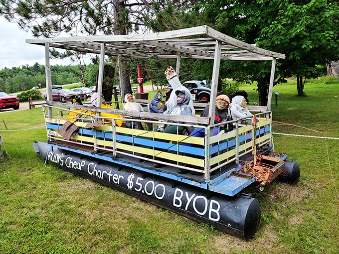 Eino Maki's famous tractor stands as a colorful testament to when farming met artistry &ndash; and neither one apologized for the marriage.