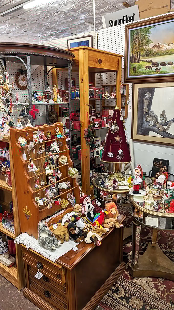 Christmas all year round! This collection of vintage ornaments and plush friends is waiting to join your family's holiday traditions.
