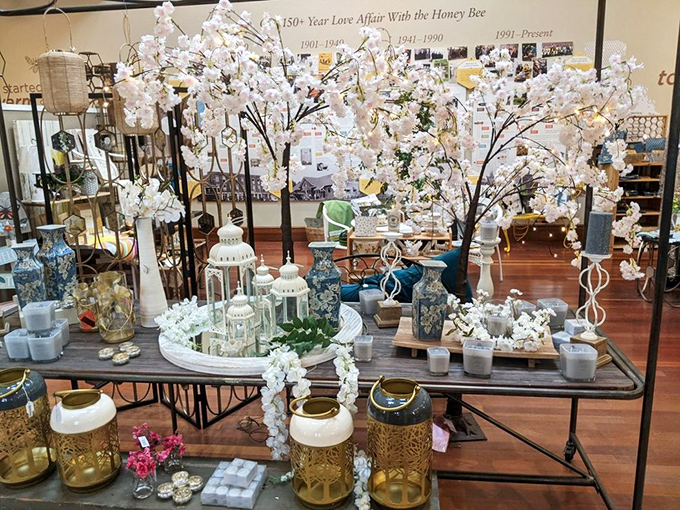 The first room greets visitors with a sensory welcome committee&mdash;organized shelves of candles in every hue imaginable, from whisper-soft pastels to bold statements.