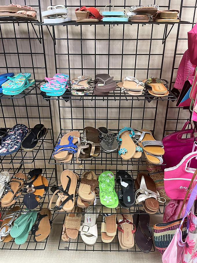 Shoe shopping without sticker shock&mdash;rows of sandals, flats, and casual footwear await their Cinderella moment at prices that won't turn your budget into a pumpkin.