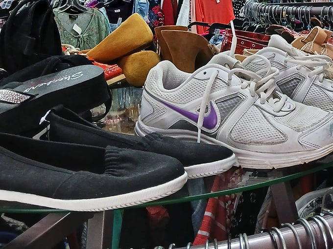 Footwear finds that make you wonder why anyone would give these up, then thank the universe that they did.