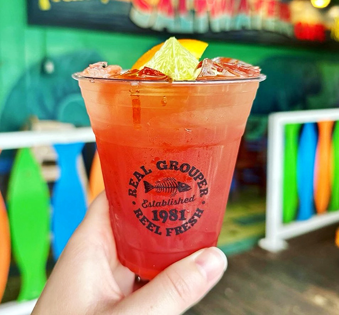 Sunset in a glass! This Rum Runner isn't just a cocktail&mdash;it's Florida's liquid ambassador saying "relax, you're on vacation now."