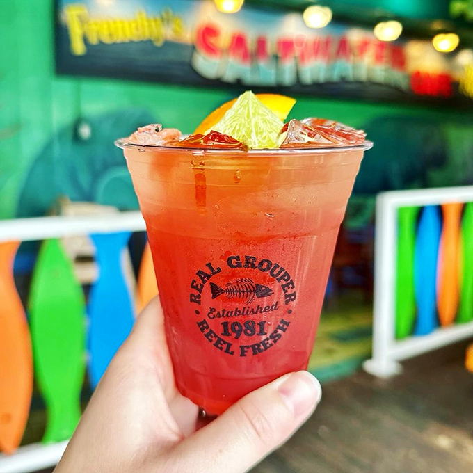 Liquid Florida sunshine in a cup. This rum runner comes with enough tropical punch to make you forget whatever it was you were worried about.