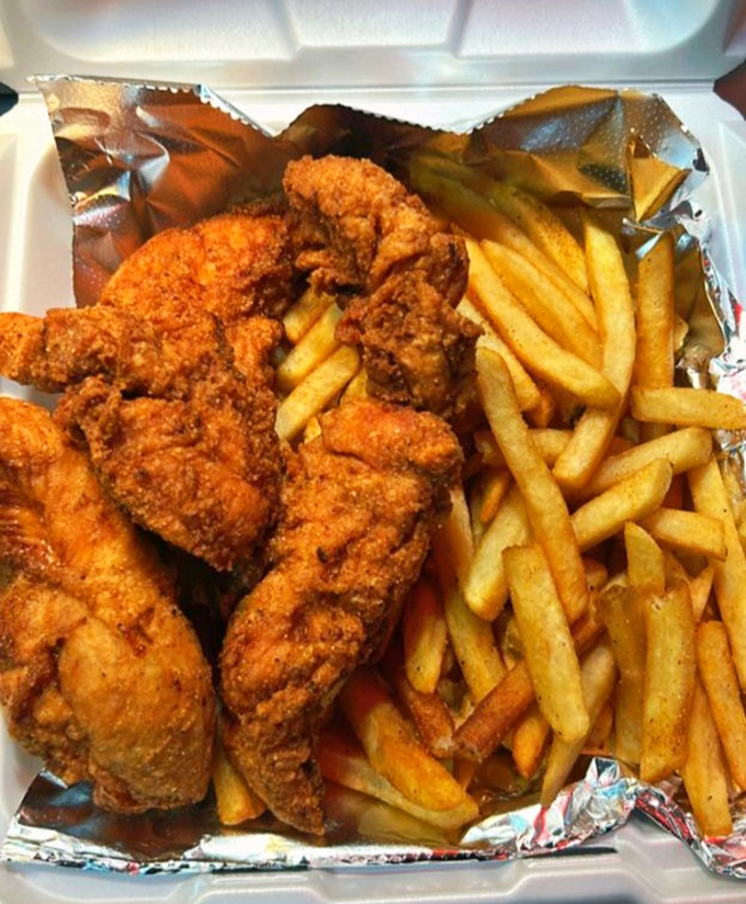 Even in a temple of barbecue, this golden-crusted fried chicken demands respect and proves that smoke isn't the only path to flavor nirvana.