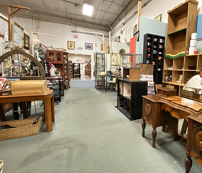 Furniture that witnessed history unfolds before you. That spinning wheel didn't just make yarn&mdash;it spun stories across generations.