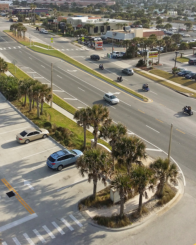 Beachfront living meets budget-friendly reality, where RVs and modest accommodations deliver million-dollar views at pennies on the dollar.