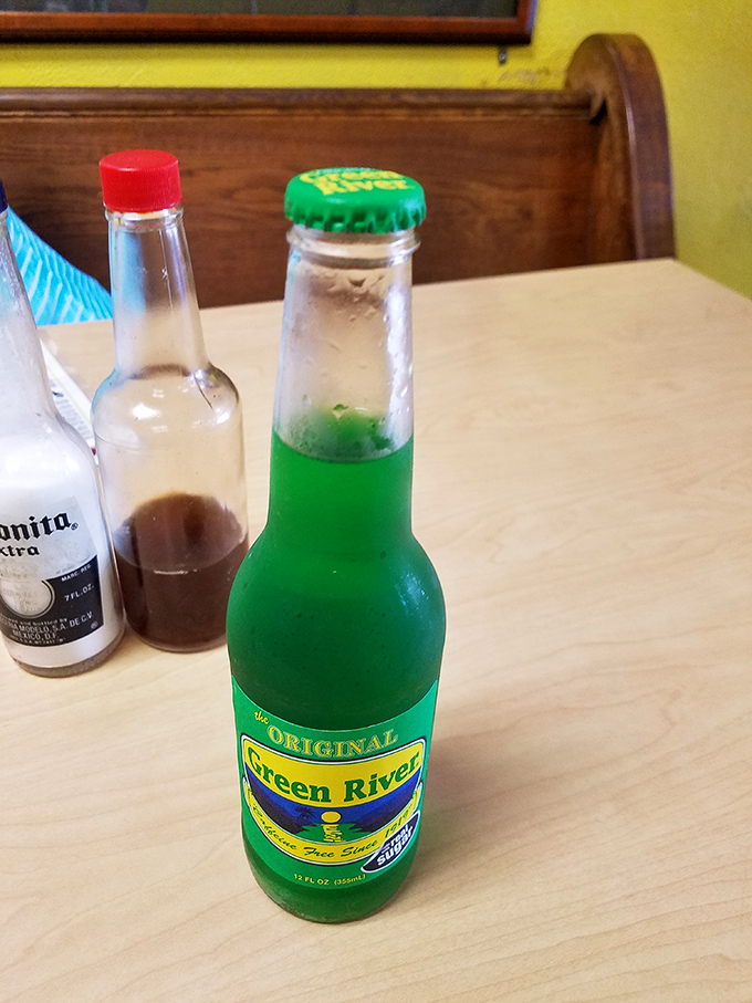 Green River soda&mdash;that electric lime-green elixir of the Midwest&mdash;pairs perfectly with beef and brings instant nostalgia to Chicago expats.