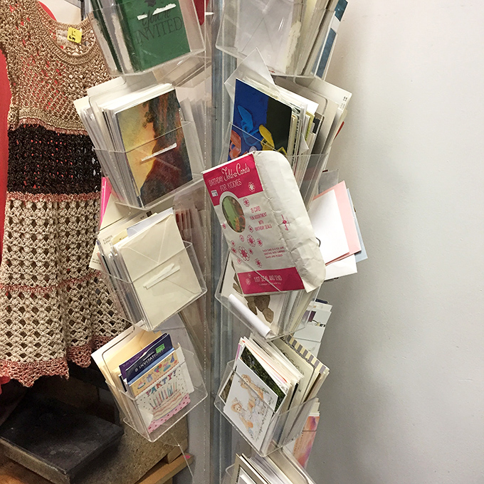 Greeting cards and stationery await new homes. In the age of text messages, these paper treasures are rebellion in envelope form.