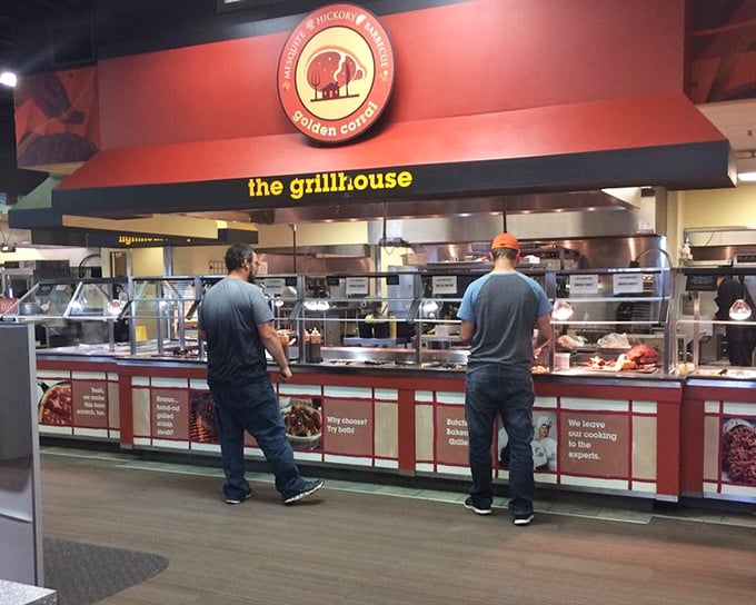 At the Grillhouse, meat maestros orchestrate a symphony of sizzle, transforming raw potential into carnivorous satisfaction before your very eyes.