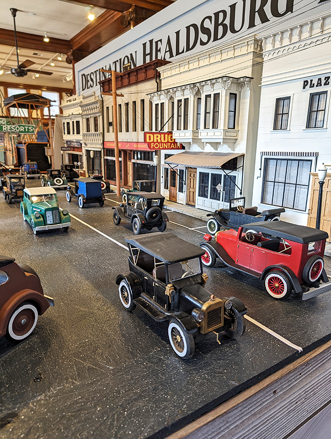 This miniature model of historic Healdsburg proves that even in tiny form, this town's charm remains larger than life.
