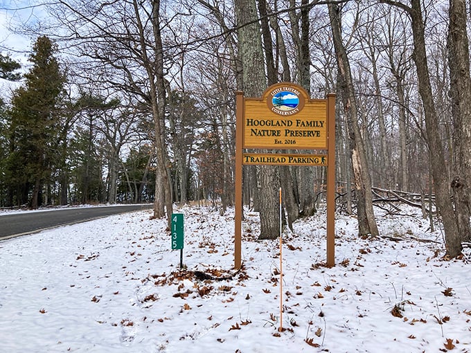 The Hoogland Family Nature Preserve offers hikers a chance to abandon the car and explore the magic on foot.