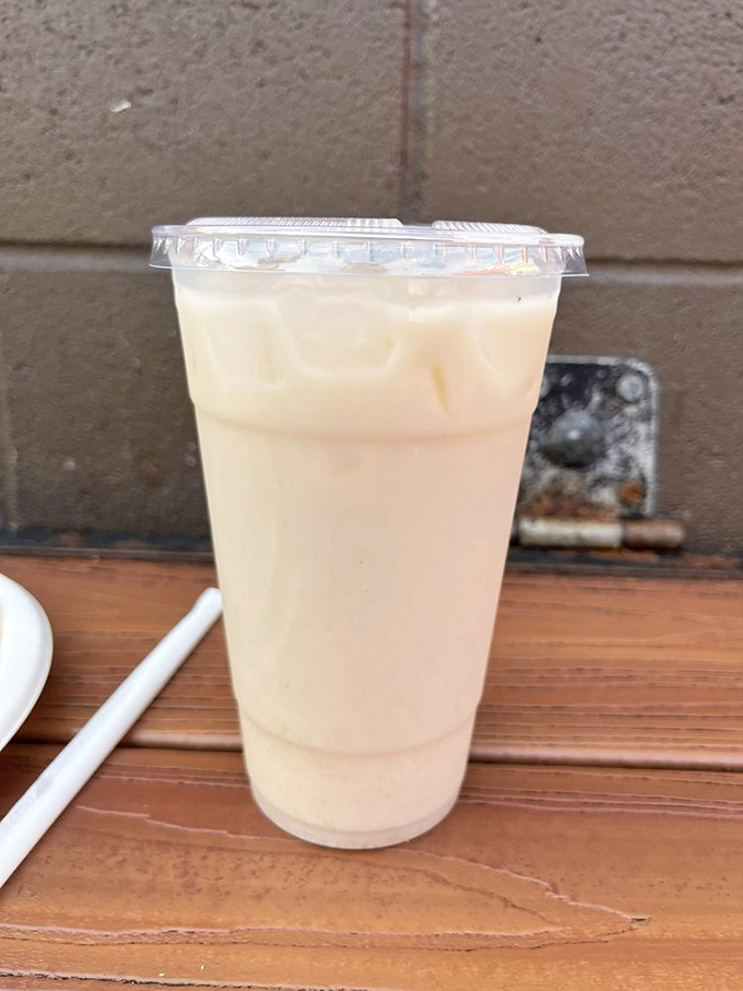 The horchata here isn't just a beverage; it's liquid comfort in a cup, the perfect cool counterpoint to spicy tacos on a warm California evening.