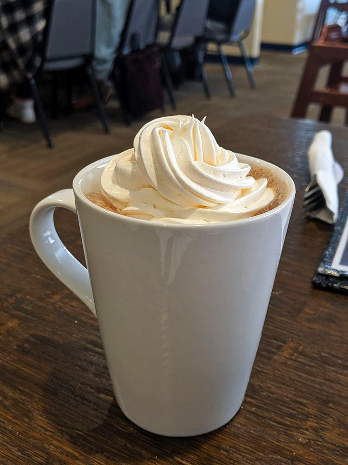 Hot chocolate elevated to an art form &ndash; topped with a swirl of whipped cream so perfect it deserves its own Instagram account.