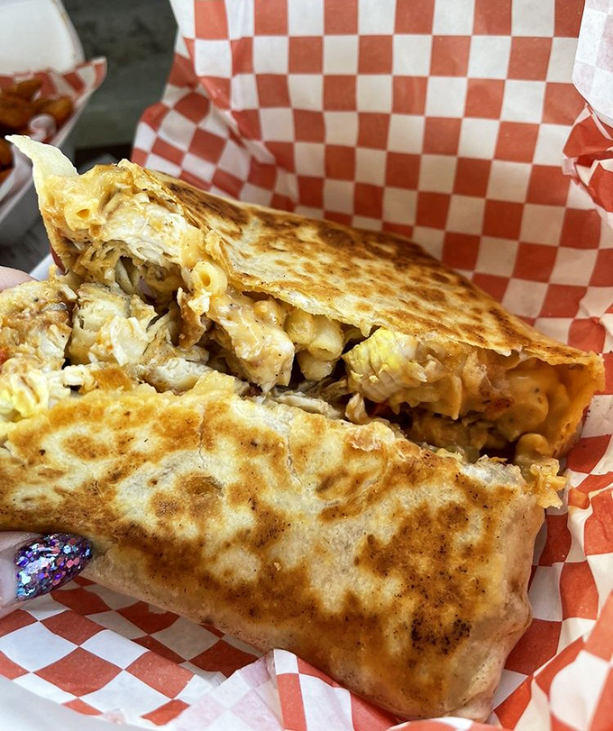 This crunchwrap brings Nashville heat to a handheld format that defies all logic but satisfies every craving. Grilled to perfection with spicy chicken hiding inside.