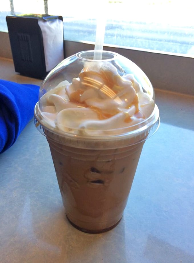 Coffee artistry without pretension&mdash;caramel and cream transform ordinary caffeine into something worth getting out of bed for.