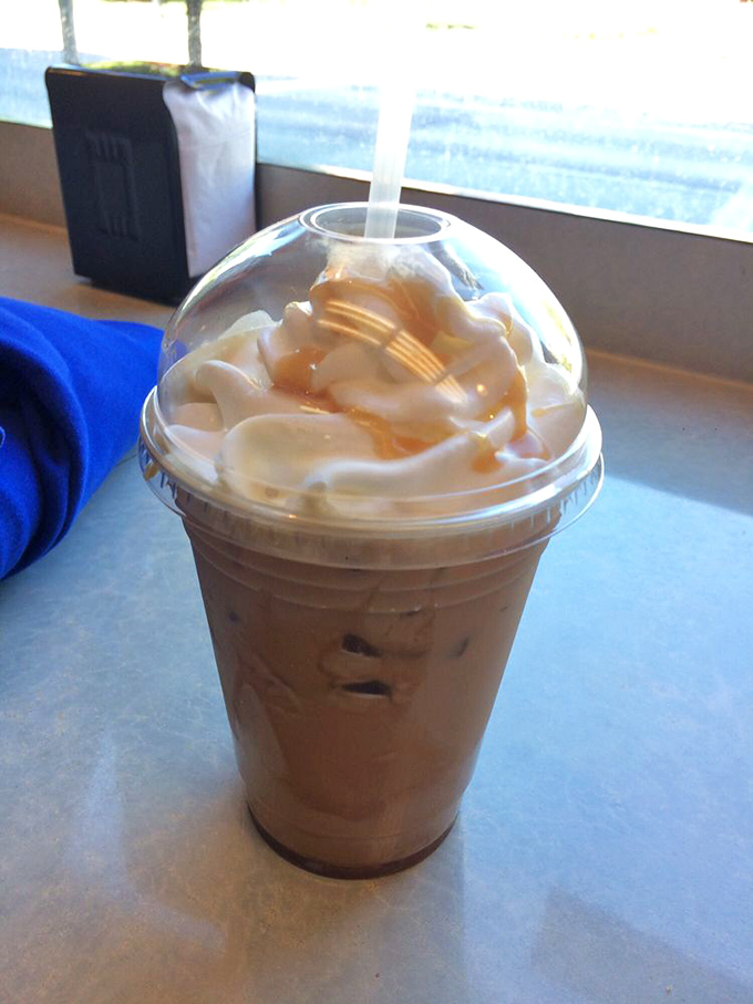 This isn't just coffee &ndash; it's a caramel-crowned caffeine creation that makes Monday mornings slightly less criminal.