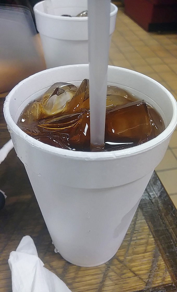 Sweet tea so perfectly Southern it practically has an accent. Served in a styrofoam cup that keeps it cold enough to combat any Carolina summer day.