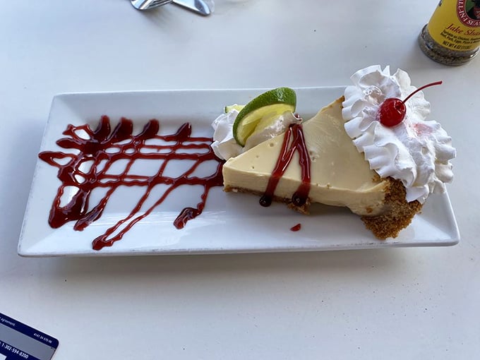 Key lime pie that strikes the perfect balance between sweet and tart&mdash;like finding the ideal dance partner who knows all your moves.