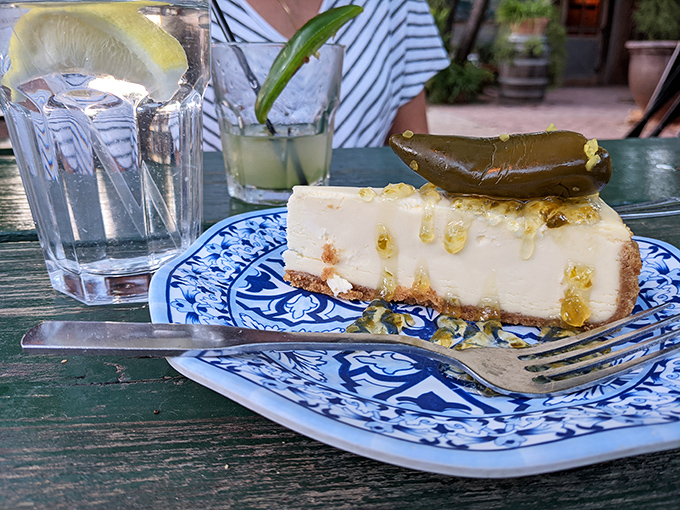 Key lime pie topped with a jalape&ntilde;o&mdash;because in Texas, even dessert has a bit of attitude. Sweet, tart, and just daring enough.