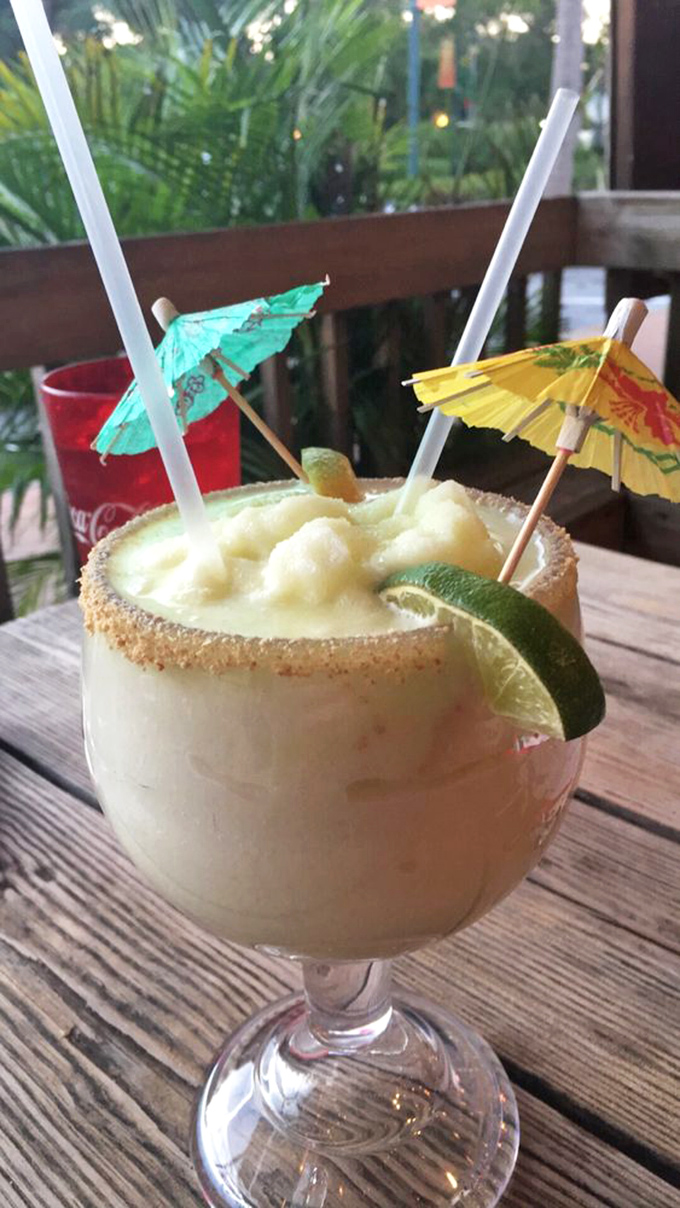 This isn't just a frozen drink&mdash;it's a vacation in a glass, complete with tiny umbrellas that say "your emails can wait."