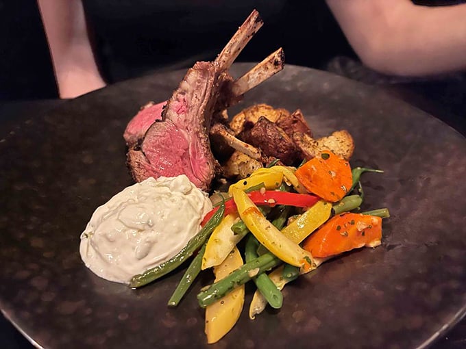 These lamb chops aren't just dinner, they're a revelation &ndash; perfectly pink, expertly seasoned, and accompanied by a rainbow of seasonal vegetables.